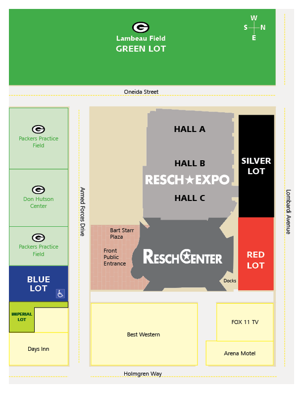 Directions & Parking | Resch Complex